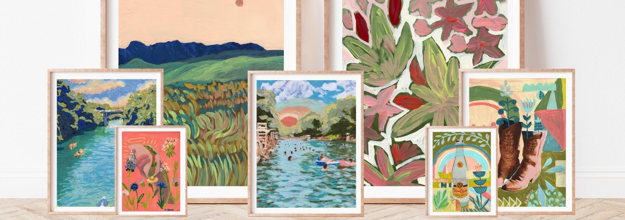 All El Baker Art Prints Featuring Western Desert Landscapes