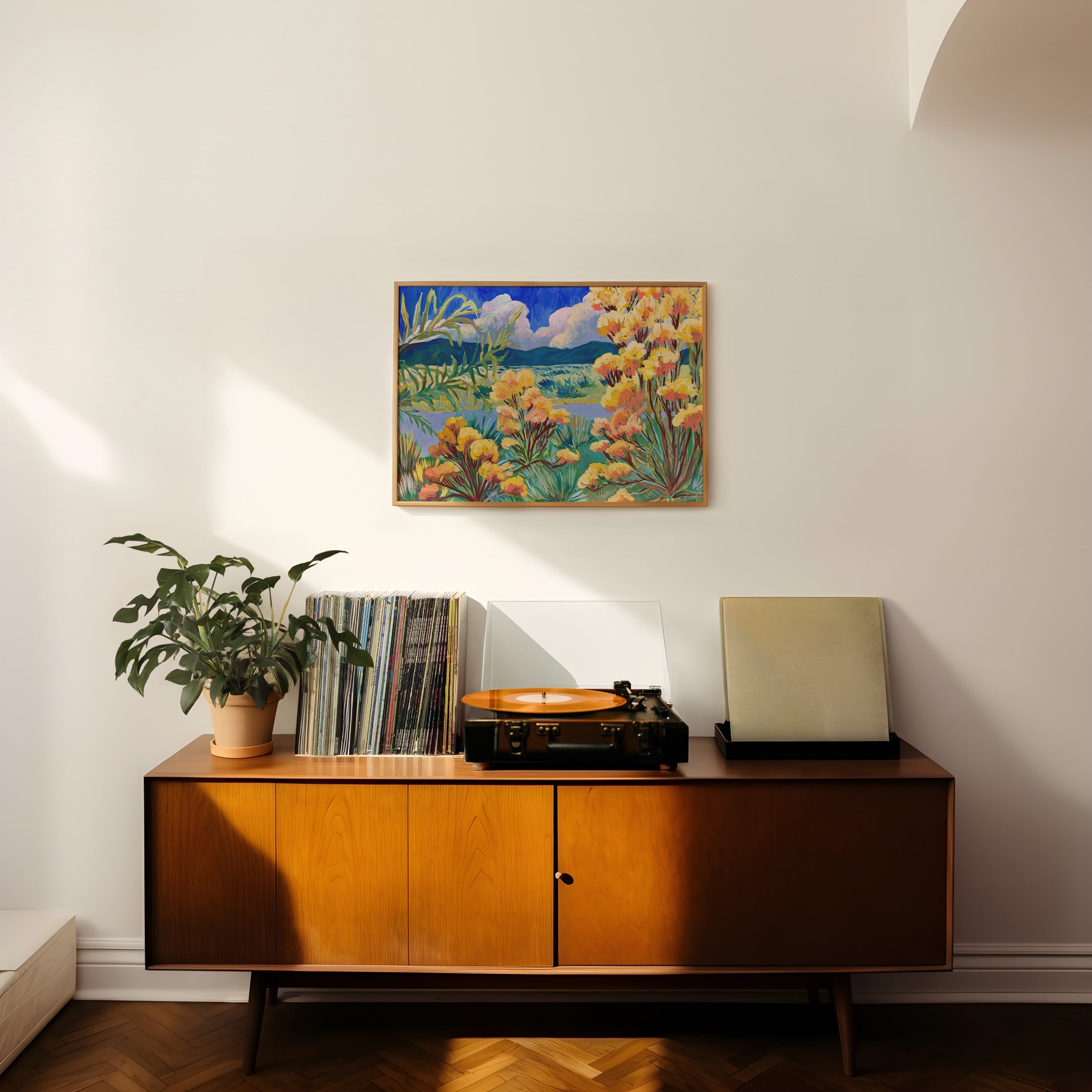 Southwestern Landscape Print | El Baker Art Vintage Desert