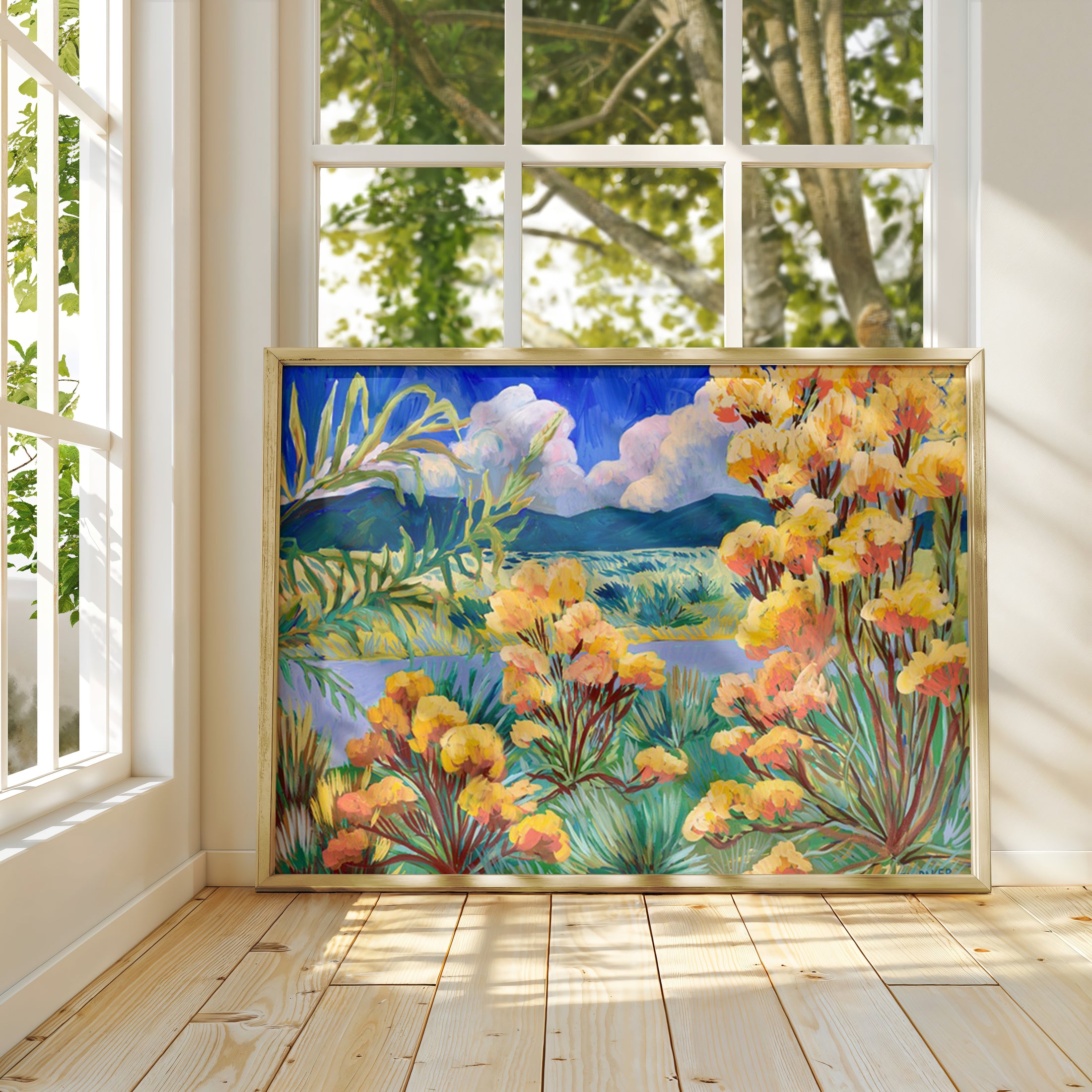 Southwestern Landscape Print | El Baker Art Vintage Desert