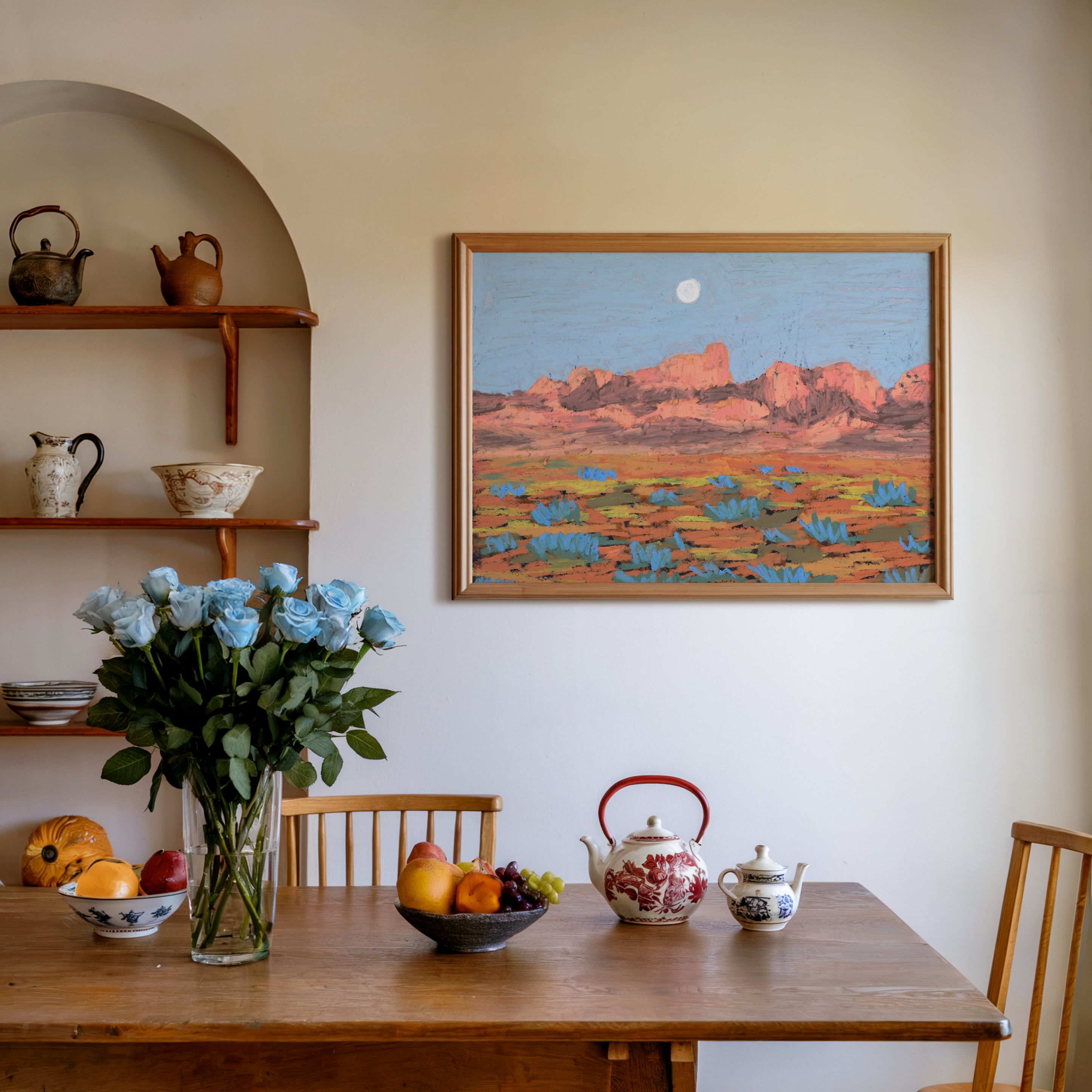 Big Bend Art Print - El Baker Art Pastel Desert Landscape