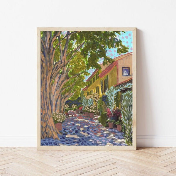 Provence France Spooky Ghost Travel Poster – El Baker Art